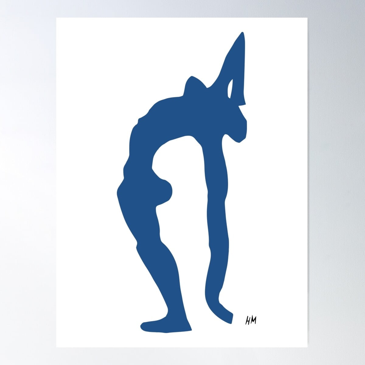 Henri Matisse - Acrobat (Blue Nude) - The Cut Outs Poster Wall Art ...