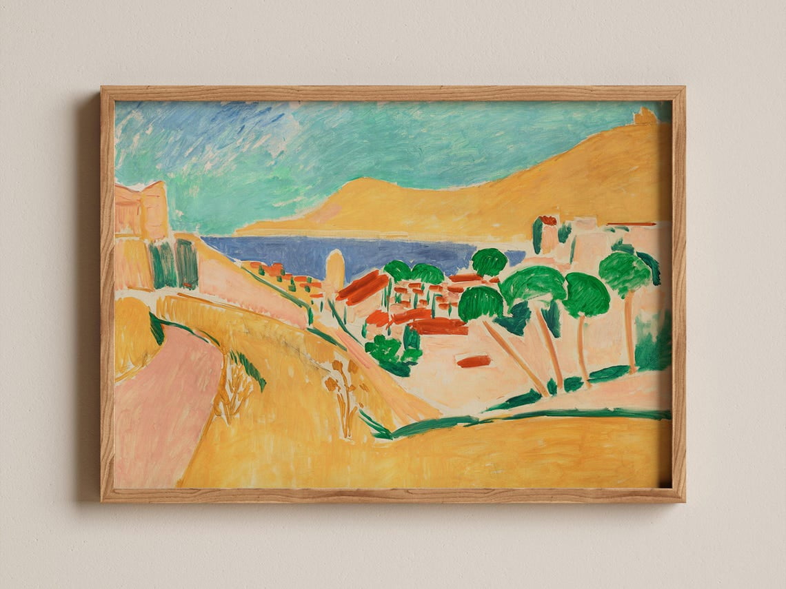 Henri Matisse Art Print, Collioure En Août, Fauvist Landscape Art ...
