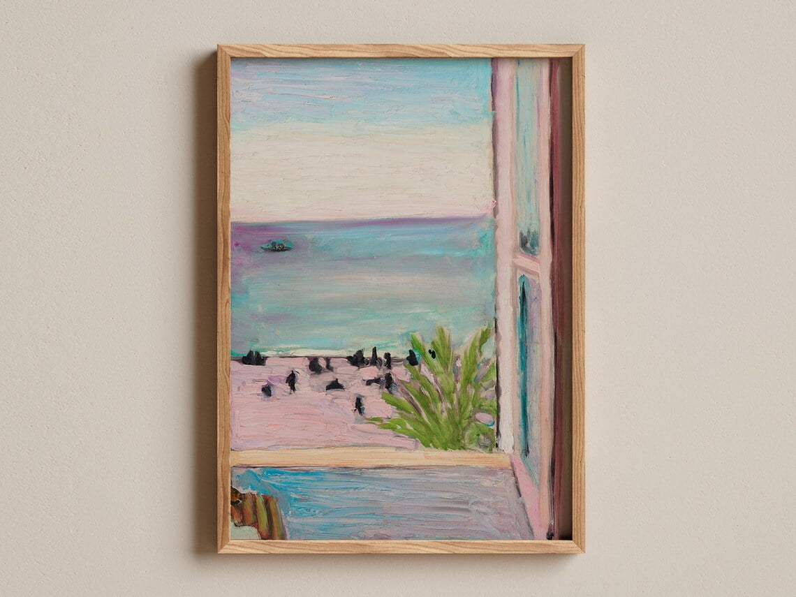 Henri Matisse Art Print, La Fenêtre Ouverte, Open Window Coastal Scene ...