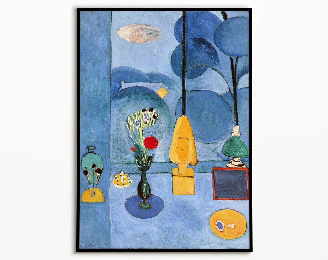 Henri Matisse Blue Window Poster Wall Art, Matisse Inspired Poster ...