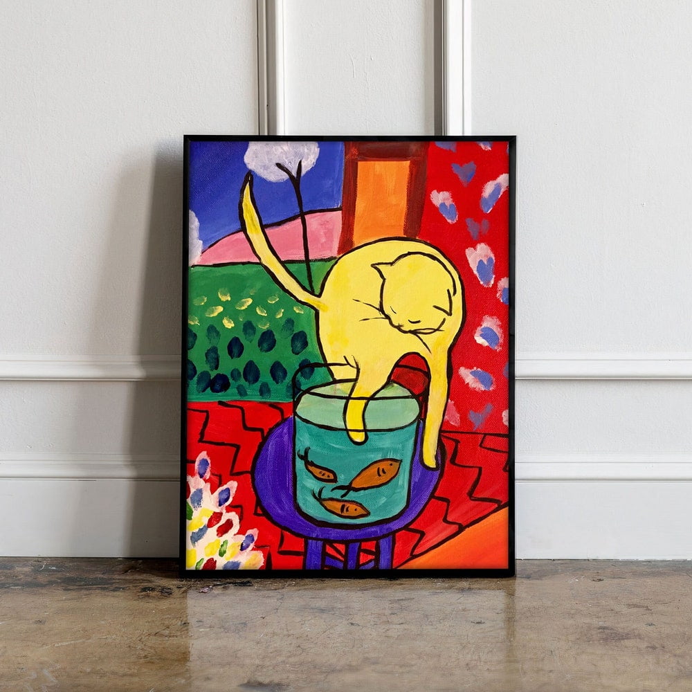 Henri Matisse Cat With Red Fish Poster, Henri Matisse Wall Art, Henri ...