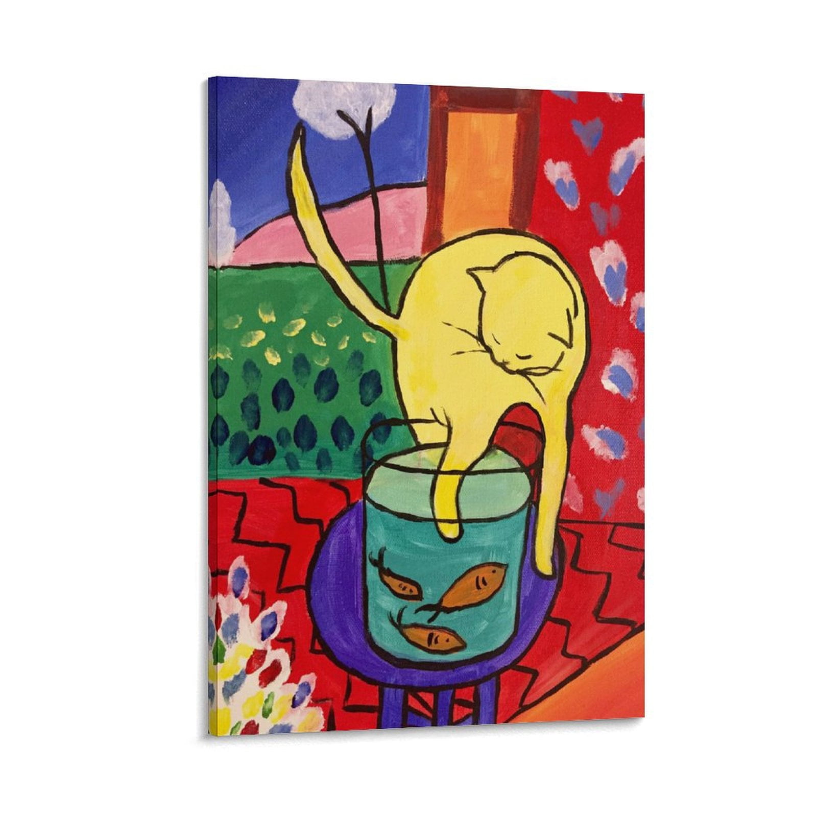 Henri Matisse 'Cat With Red Fish' Posters Canvas Wall Art Prints Poster ...