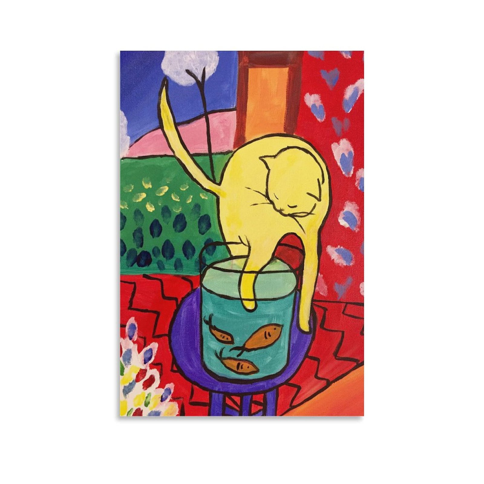 Henri Matisse 'Cat With Red Fish' Posters Artworks Canvas Poster Room ...