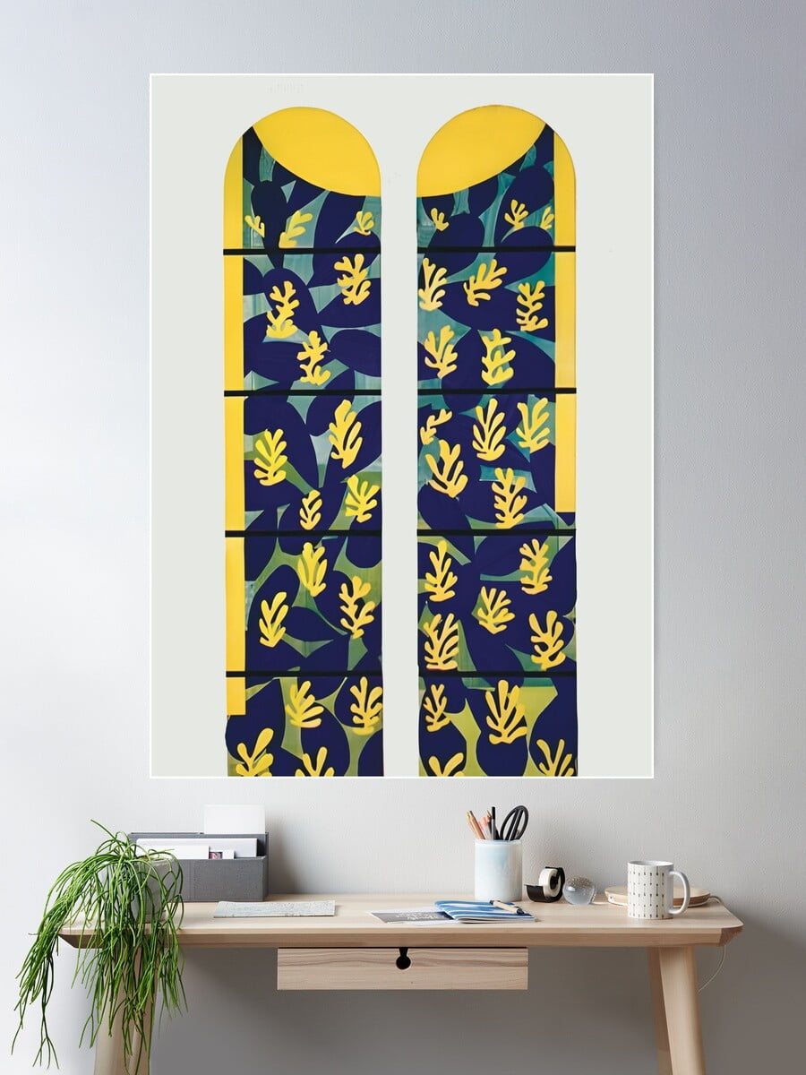 Henri Matisse Chapel Vence Tree Of Life Poster Wall Art, Modern Wall ...