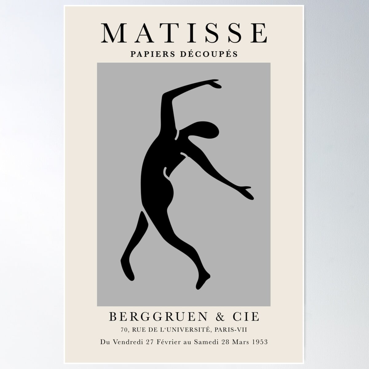 Henri Matisse Dance, Papiers Découpés Art Black Gray Color, Matisse ...