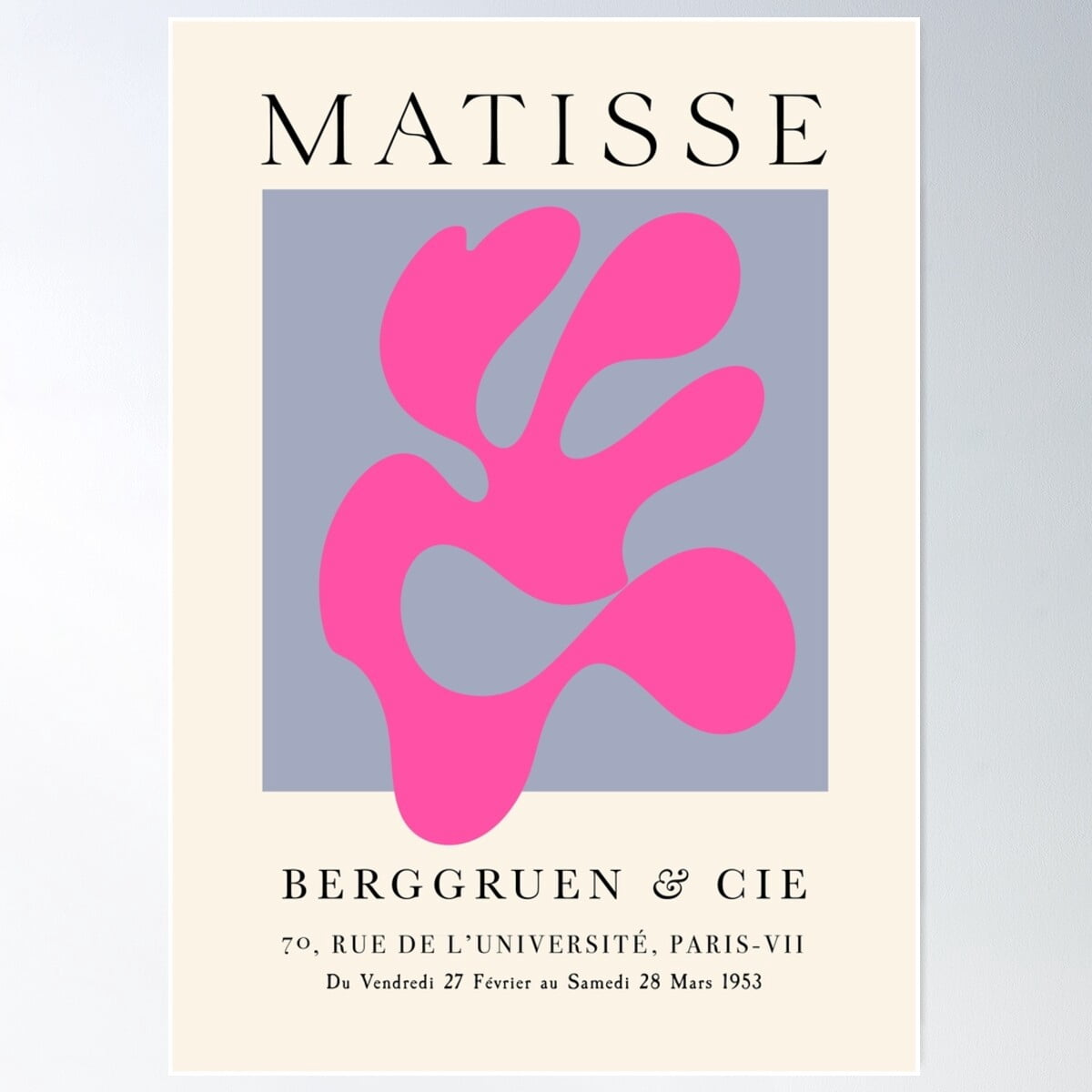 Henri Matisse Design | Matisse Merch Poster Wall Art, Modern Wall Decor ...
