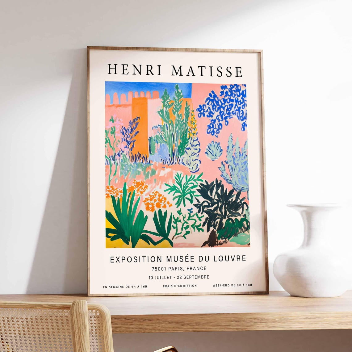 Henri Matisse Exhibition Poster, Colorful Garden Art Print, Vintage ...