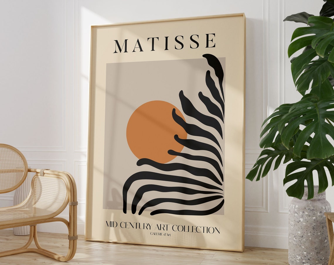 Henri Matisse Exhibition Poster, Famous Gallery Wall Art Print, Grey ...