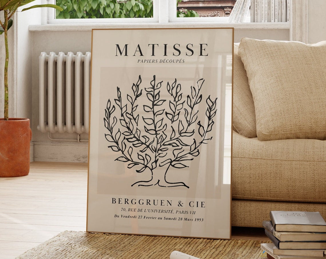 Henri Matisse Exhibition Poster Matisse Print Famous Vintage Gallery ...