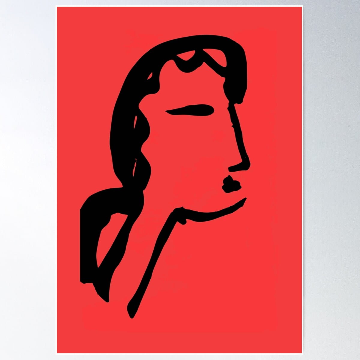 Henri Matisse - Face In Profile - Matisse Lithography Poster Wall Art ...