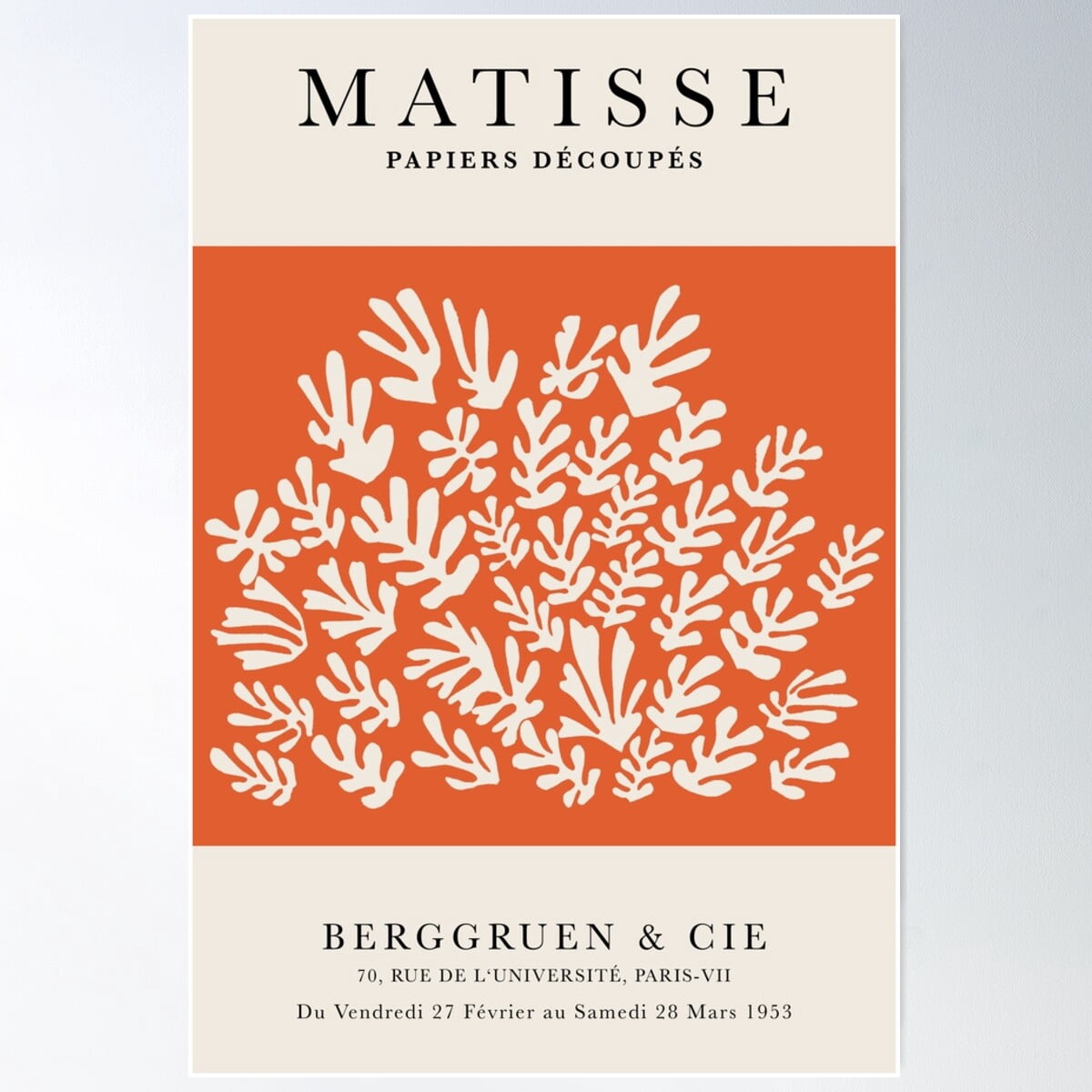 Henri Matisse Flower, Paper Decoupes Art New Orange, Matisse Cutout'S ...