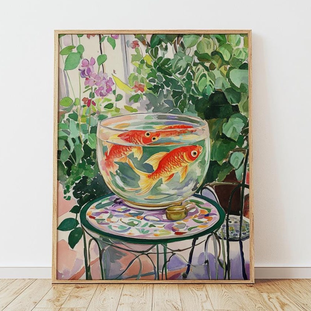 Henri Matisse Goldfish, Fauvism Painting Print, Modern Colorful Poster ...