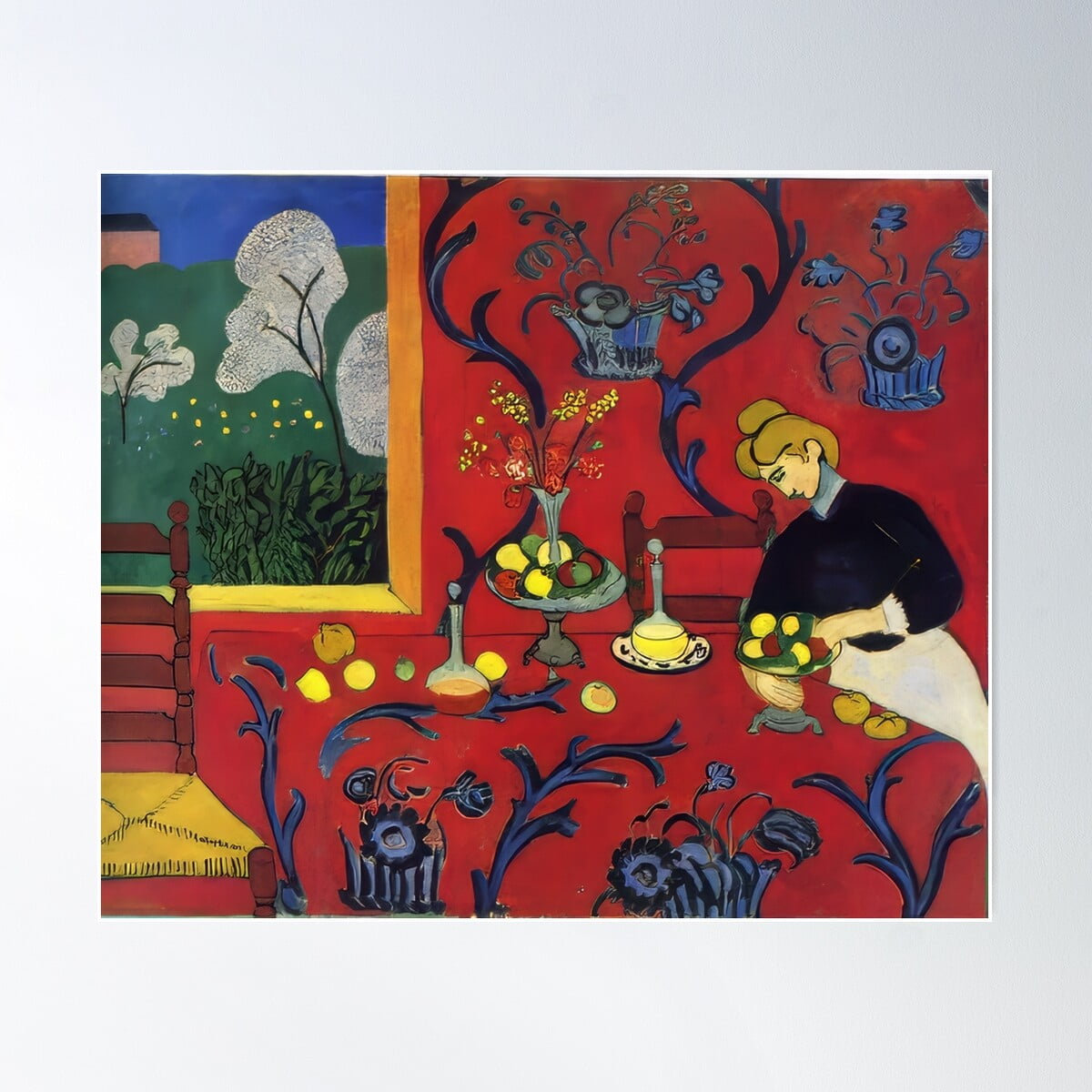 Henri Matisse - Harmony In Red Poster Wall Art, Modern Wall Decor For ...