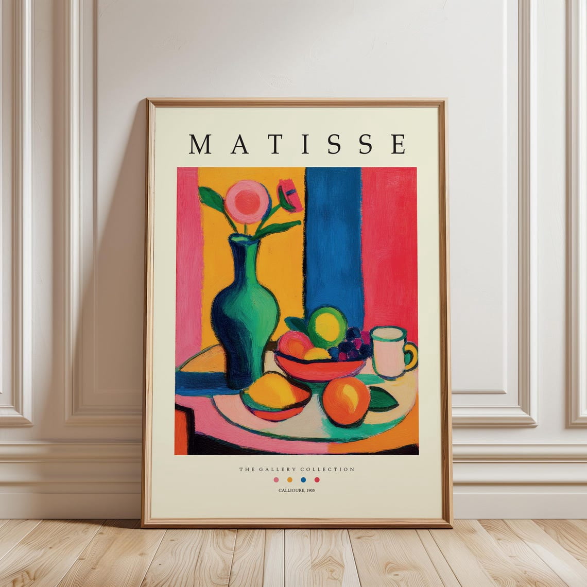 Henri Matisse Inspired Abstract Oil Wall Decor, Stretched Canvas ...