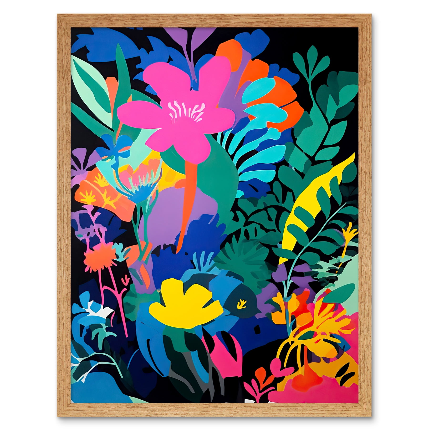 Henri Matisse Inspired Floral Landscape Acrylic Painting Vibrant ...