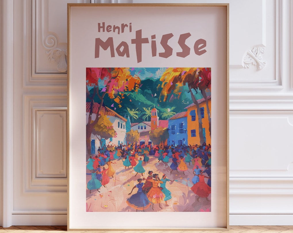 Henri Matisse Inspired Print With Frame, Artful Matisse Framed Poster ...