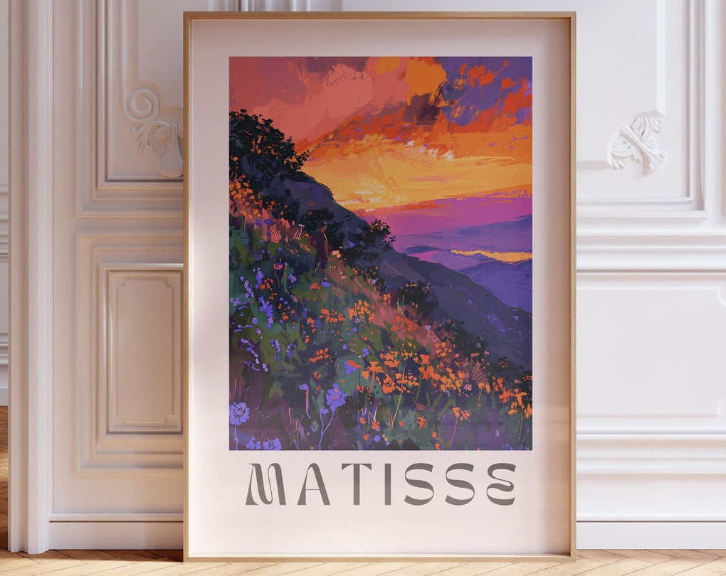 Henri Matisse Inspired Print With Frame, Artful Matisse Framed Poster ...
