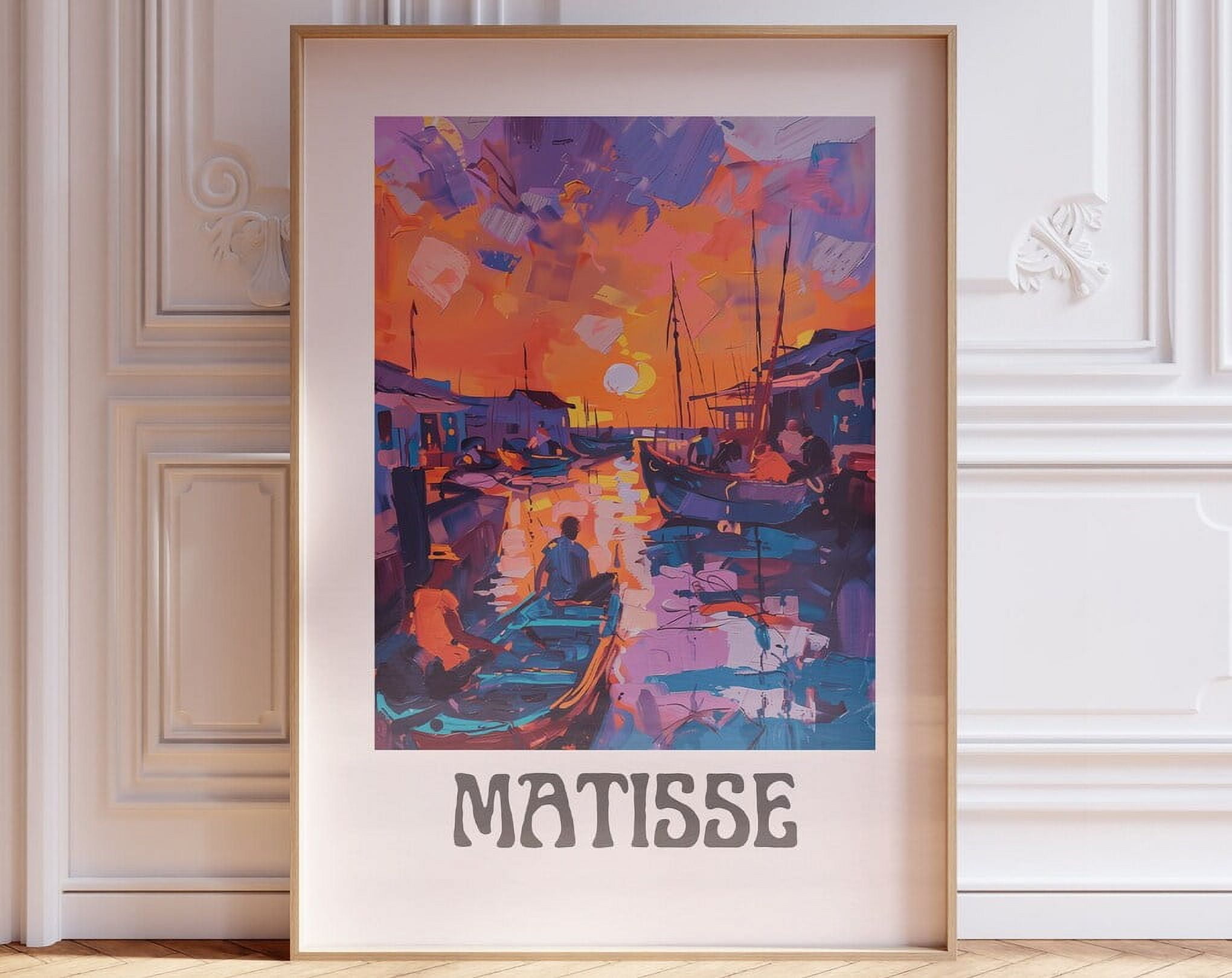 Henri Matisse Inspired Print With Frame, Artful Matisse Framed Poster ...