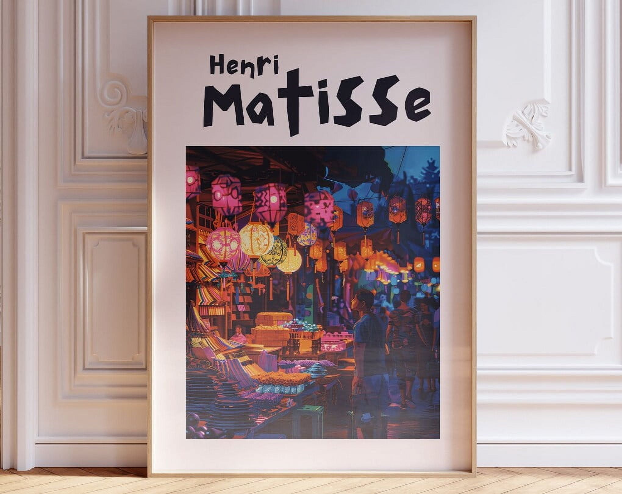 Henri Matisse Inspired Print With Frame, Matisse Art Print Livingroom ...