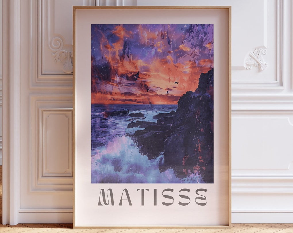 Henri Matisse Inspired Print With Frame, Matisse Art Print Livingroom ...