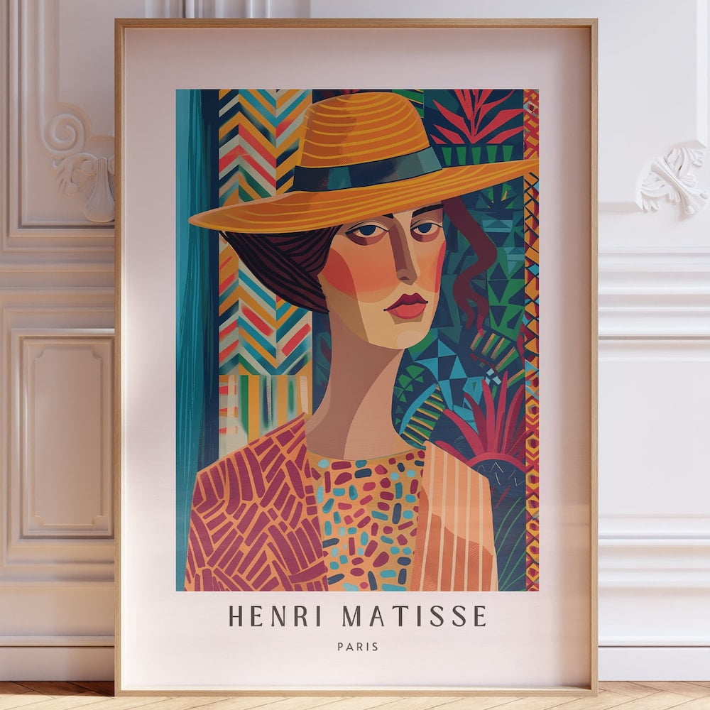 Henri Matisse Inspired Print With Frame, Artful Matisse Poster, Matisse ...