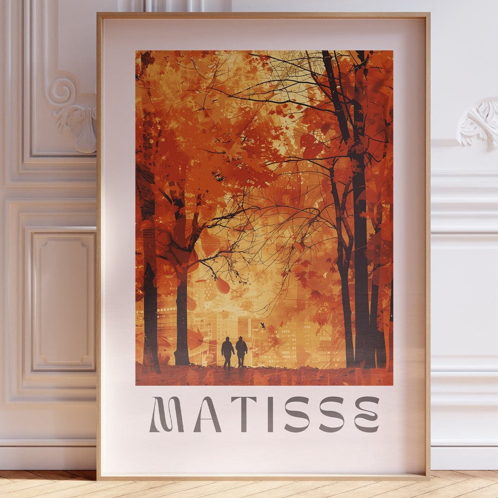 Henri Matisse Inspired Print With Frame, Matisse Art Print Livingroom ...