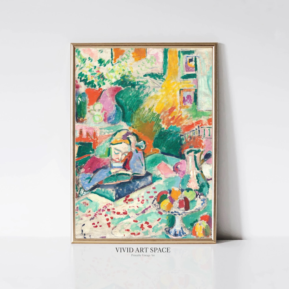 Henri Matisse Interior With A Young Girl, Fauvism Painting, Abstract ...