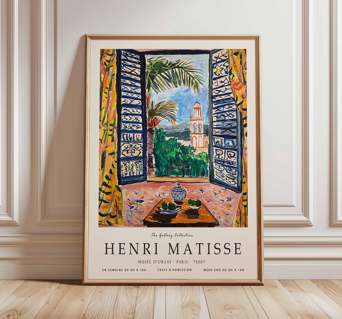 Henri Matisse Islamic Poster, Matisse Decor, Arabic Floral Wall Art ...