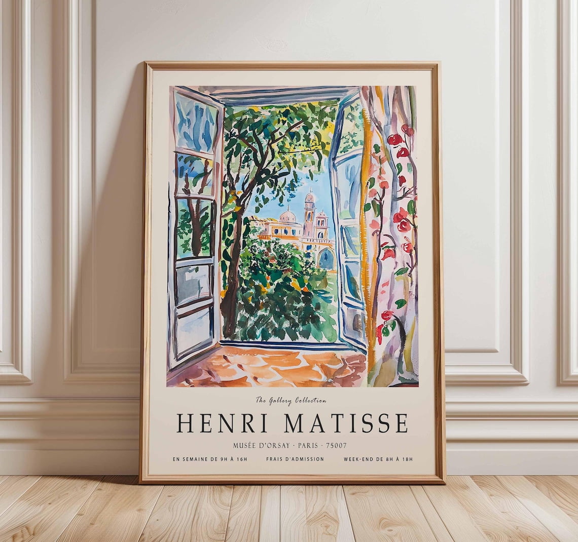 Henri Matisse Islamic Poster, Matisse Decor, Arabic Floral Wall Art ...