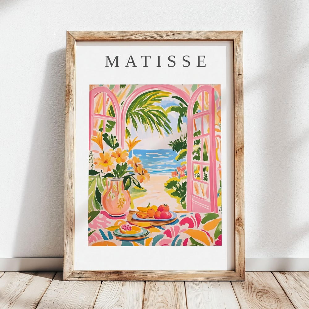 Henri Matisse Joyful Print Abstract Room With Sea View Art Colorful ...