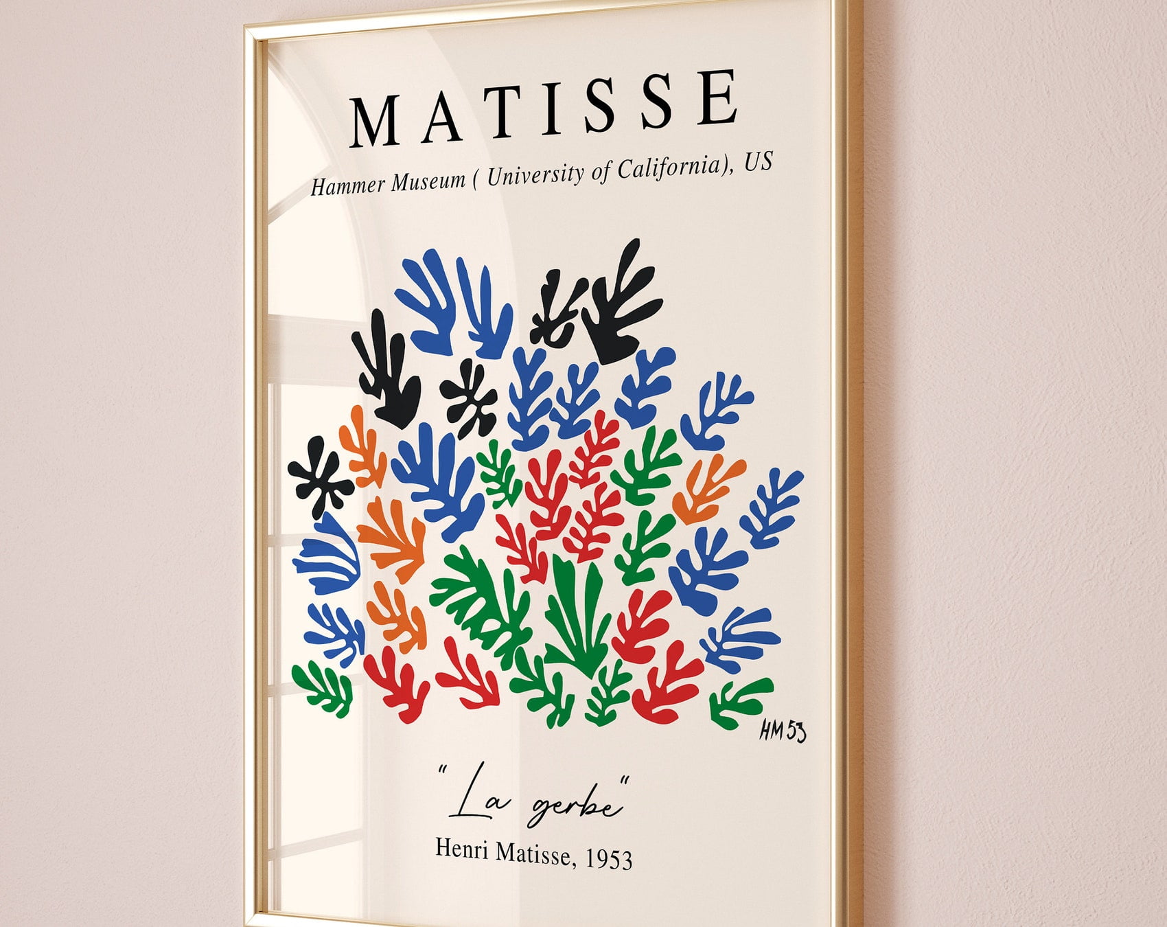 Henri Matisse La Gerbe 1953 Poster, Henri Matisse Wall art, Henri ...