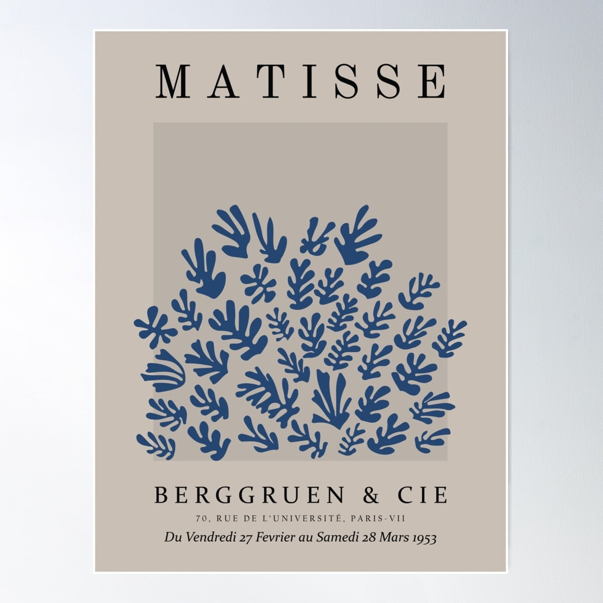 Henri Matisse - La Gerbe (The Sheaf) 1953 - Blue Poster Wall Art ...