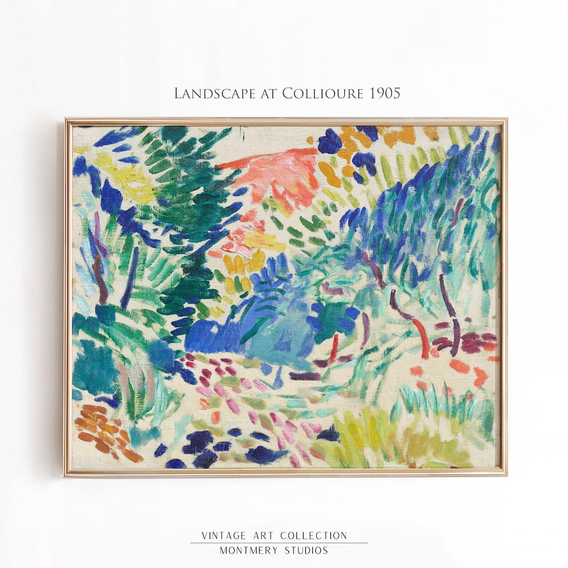 Henri Matisse Landscape At Collioure, Fauvism Wall Art, Abstract Art ...