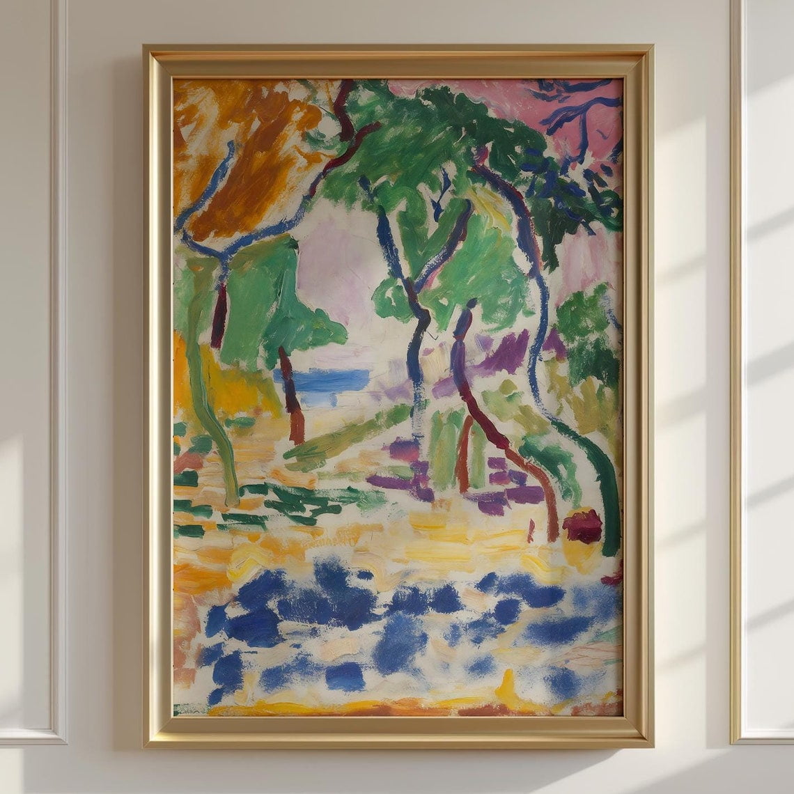 Henri Matisse - Landscape Near Collioure 1905 - Framed Wall Art - Large ...