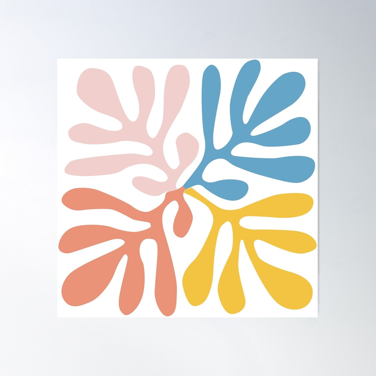 Henri Matisse - Leaf Cutout - Matisse Collage Poster Wall Art, Modern ...