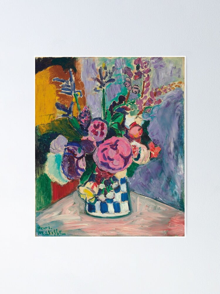 Henri Matisse Les Pivoines Canvas Poster Decor Landscape Office Room ...