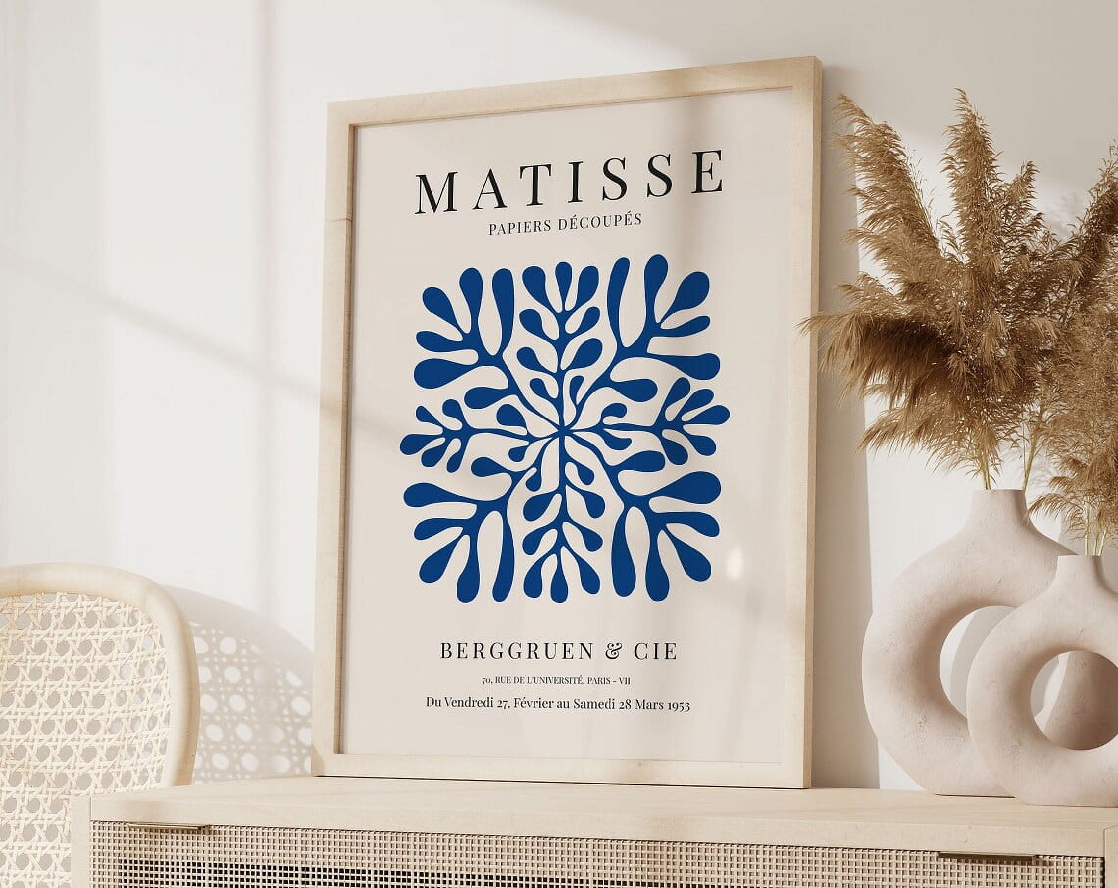 Henri Matisse Navy Blue Prints, Matisse Poster, Mid Century Modern ...