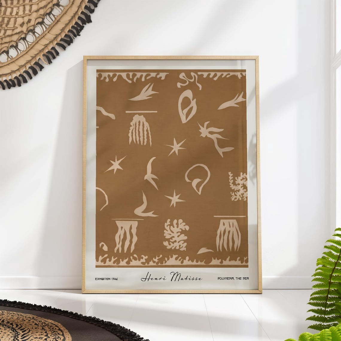 Henri Matisse Oceania The Sea Abstract Wall Art - Minimalist Nautical ...