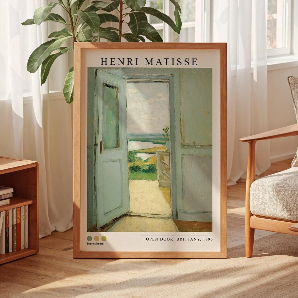Henri Matisse Open Door Painting, Henri Matisse, Matisse Wall Art ...