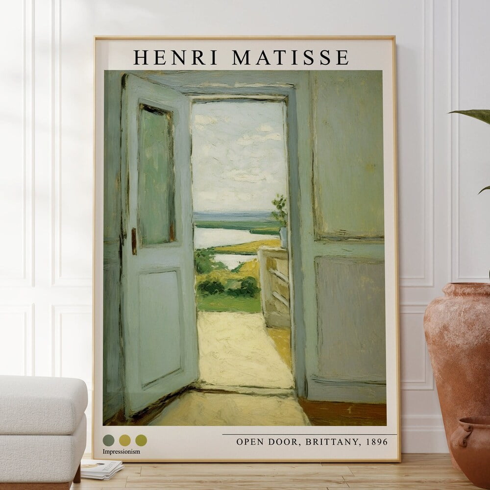 Henri Matisse Open Door Poster, Matisse Painting, Matisse Art, Henri ...