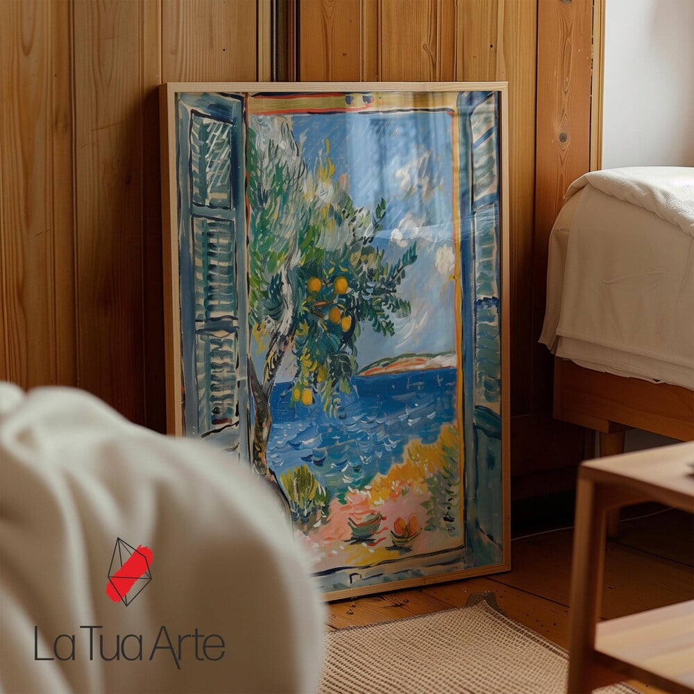 Henri Matisse Open Window Lemon Tree Print, Colorful Landscape Art ...