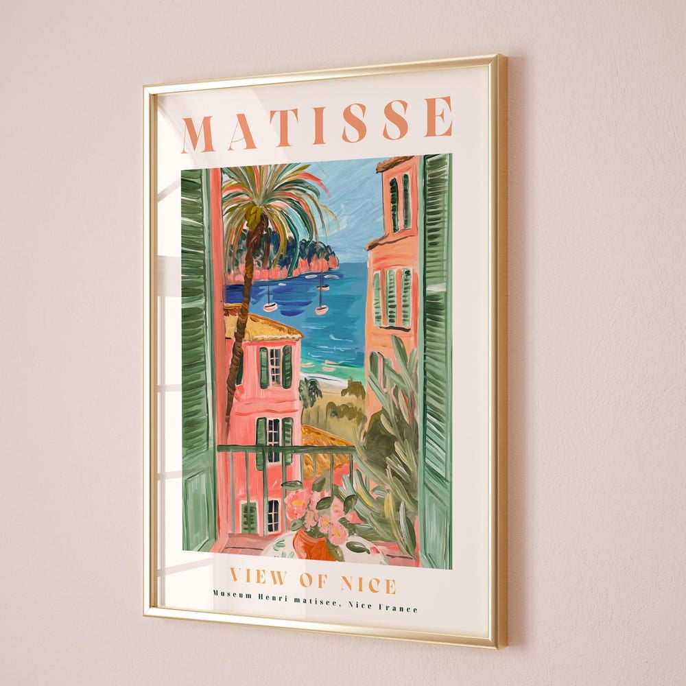 Henri Matisse Open Window Poster, Henri Matisse Wall Art Decor, Matisse ...