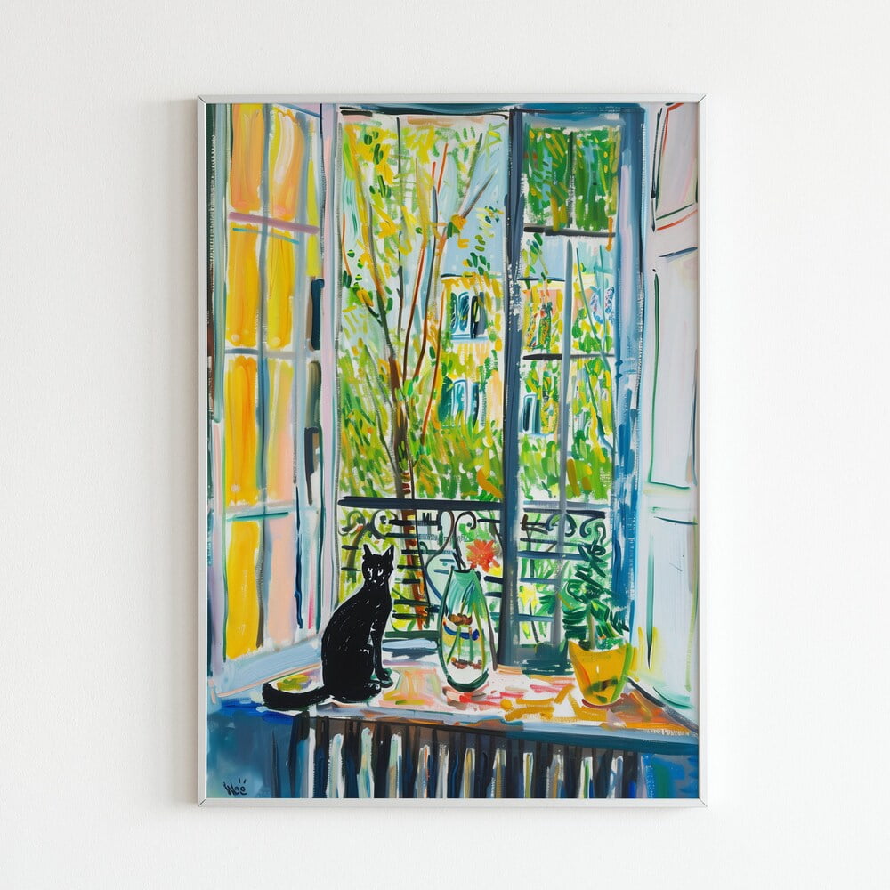 Henri Matisse Open Window Poster, Matisse Cat Art Print, Botanical Wall ...