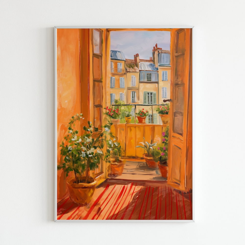 Henri Matisse Open Window Poster, Parisian Balcony Art Print, Colorful ...