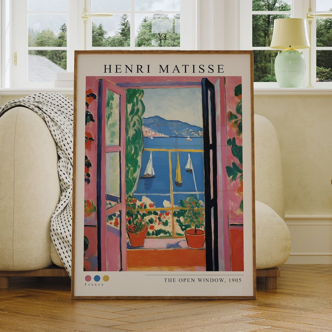 Henri Matisse Open Window Print, Colorful French Riviera Art, Bold ...