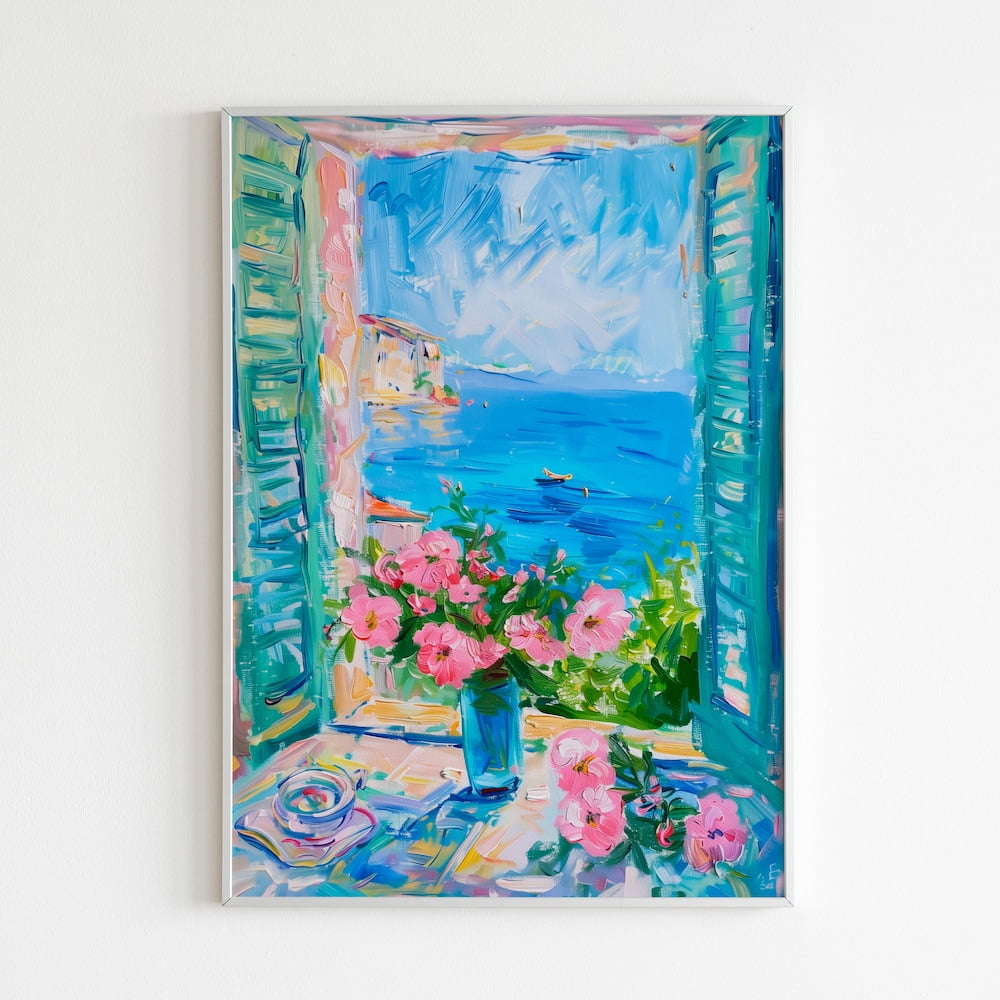 Henri Matisse Open Window Print, Roses Poster, Windowsill Painting ...