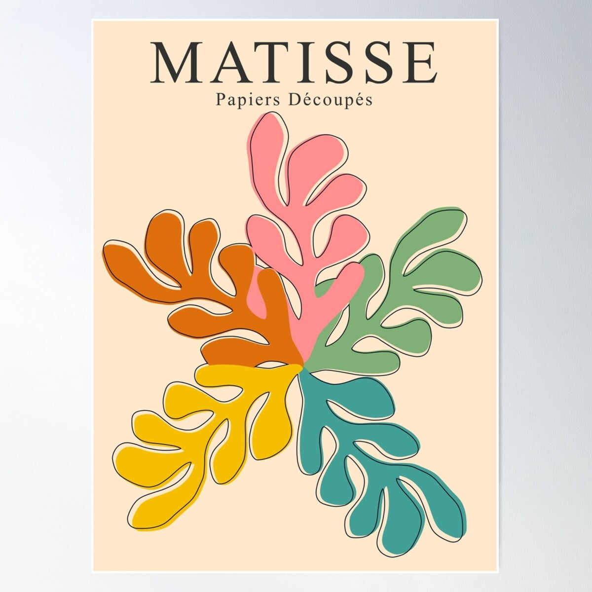 Henri Matisse Paper Cut-Outs Poster Wall Art, Modern Wall Decor For ...