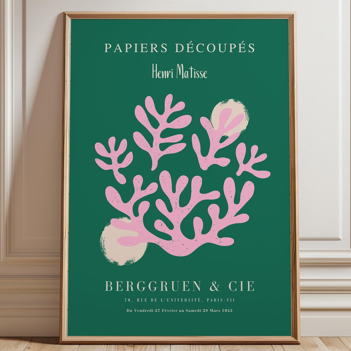 Henri Matisse Papiers Decoupes Print - Framed Wall Art - Green Pink ...