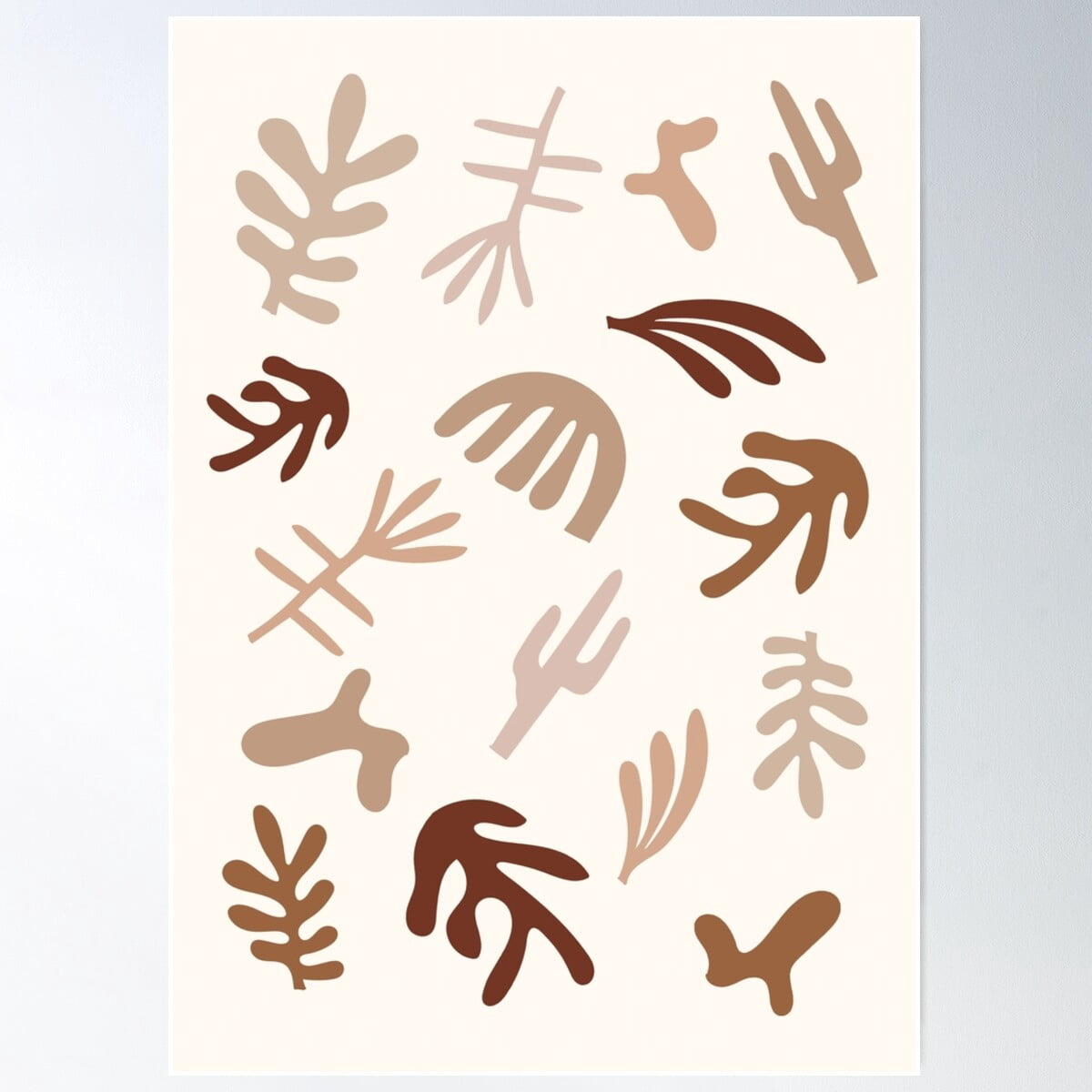 Henri Matisse - Plant Cut-Outs Art Board Print Poster Wall Art, Modern ...