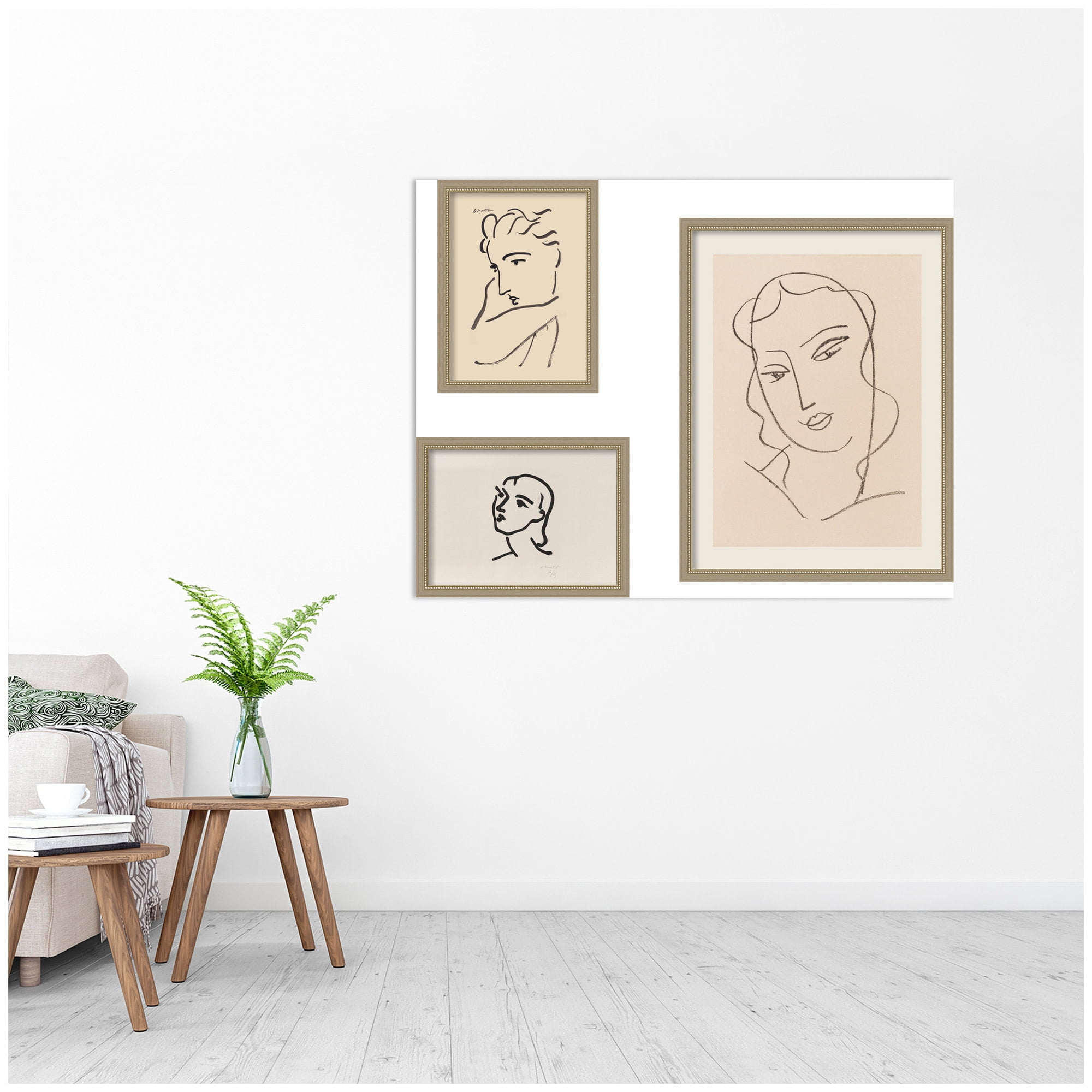 Henri Matisse Portrait 3 Piece Framed Wall Art Print Set by Nostalgia ...